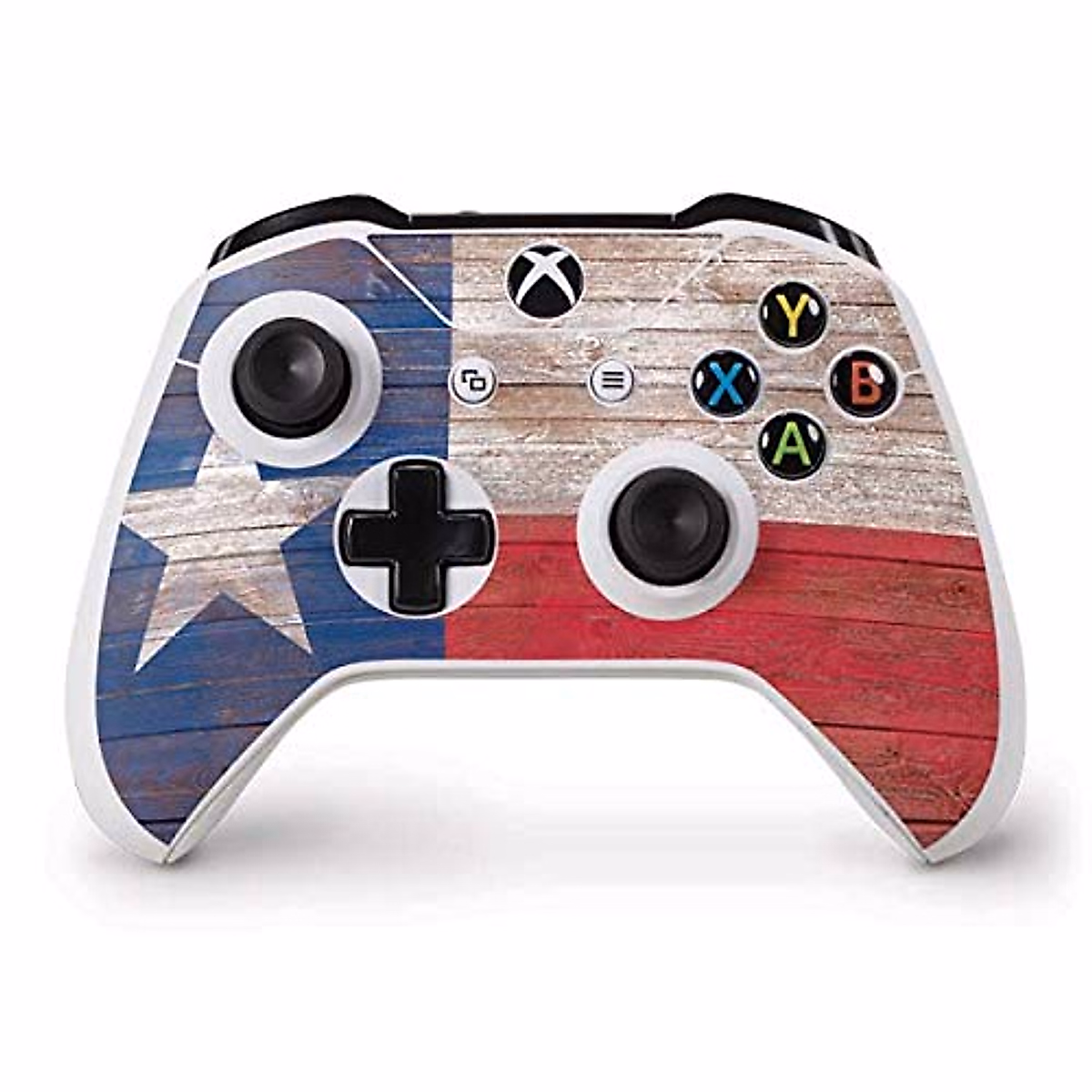 Skinit Decal Gaming Skin Compatible with Xbox One S Controller - Originally Designed Texas Flag Dark Wood Design