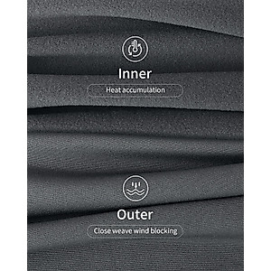 WEERTI Thermal Underwear for Men Long Johns with Fleece Lined, Base Layer Men Cold Weather Top Bottom Grey