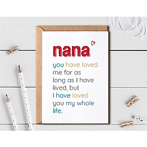 Nana You Have Loved - Special Nana's Day Card - Birthday Card For Nana - Sentimental Card For Nana - Meaningful Card For Nana…