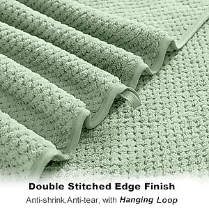 Extra Large Bath Towel Sheet Set 35x70 Inches - Oversized Bath Towels Set,Jumbo Large Microfiber - Quick Dry, Lightweight,Super Soft,Highly Absorbent Towel Set for Bathroom,Hotel,SPA,Pack of 4 (Green)