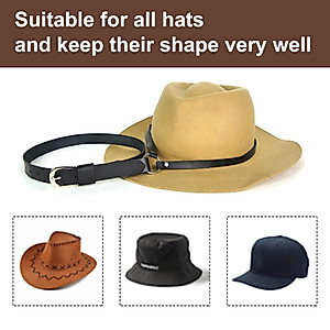 Wuidail Cowboy Hat Rack for Your Vehicle, Cowboy Hat Holder for Trucks, Cowboy Hat Hanger Keep Your Hat Securely, Hat Hanger for Truck Headrest,Brown