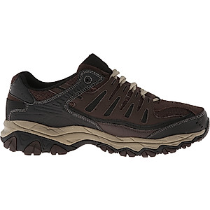 Skechers mens Afterburn M. Fit fashion sneakers, Brown/Taupe, 14 X-Wide US