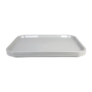 Carlisle FoodService Products CT121623 Café Standard Cafeteria / Fast Food Tray, 12" x 16", Gray
