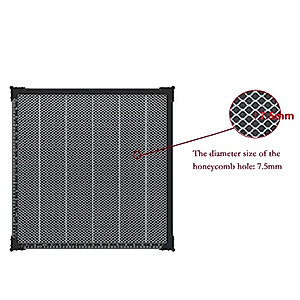 Honeycomb Laser Bed 19.7 x 19.7 x 0.8 Inch Honeycomb Working Table for Laser Engraver Cutting Machine, Honeycomb Working Panel with Aluminum Plate