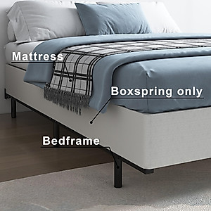 Vehowy 9 Inch Box Spring for King Bed,Heavy Duty Box Spring Mattress Foundation/Metal Bed Base/Noise Free/Non-Slip/Easy Assembly