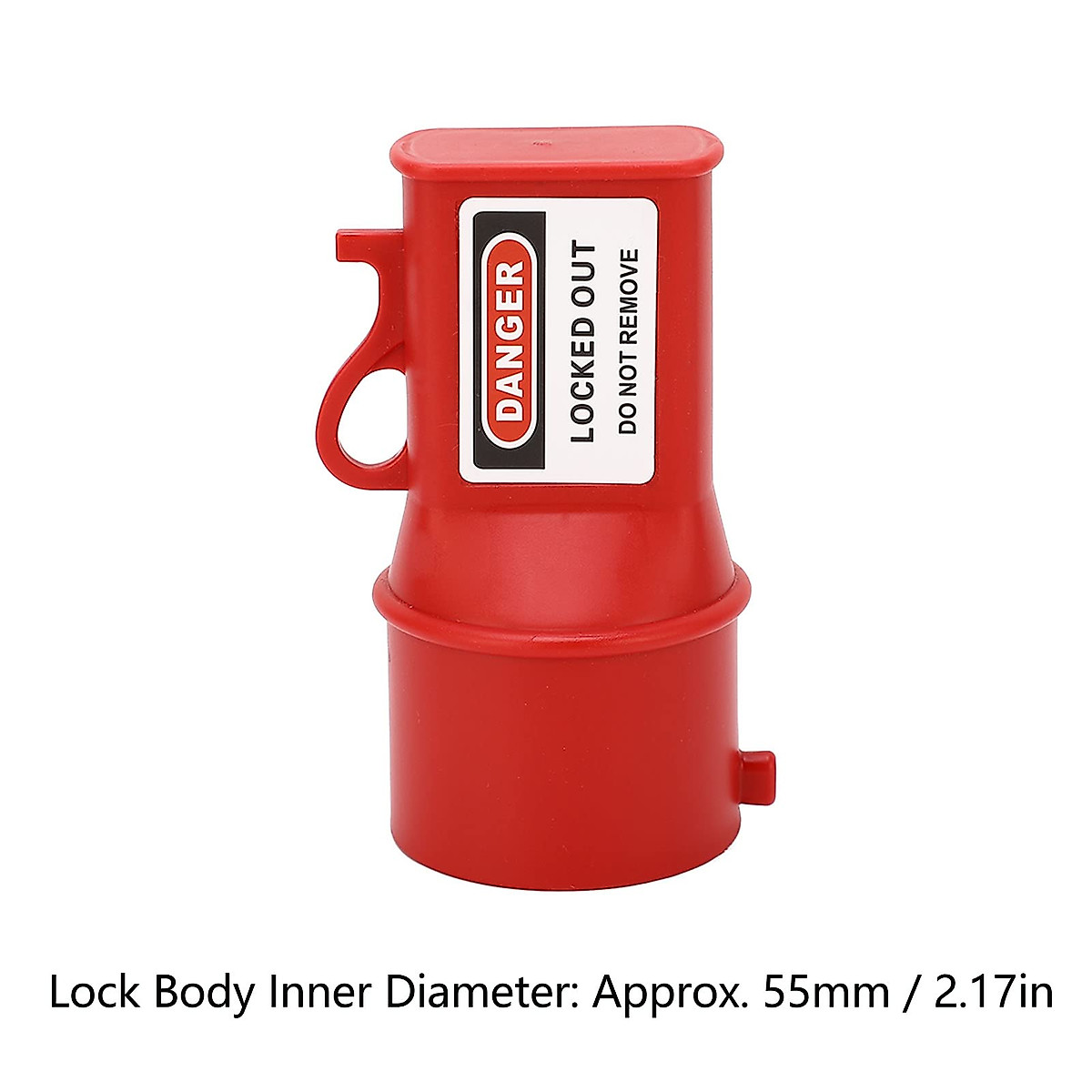 Socket Lockout Device Electrical Lockout Tag Out Kits Safety Padlock 55mm ID Pin and Sleeve Socket Lock for Replacement