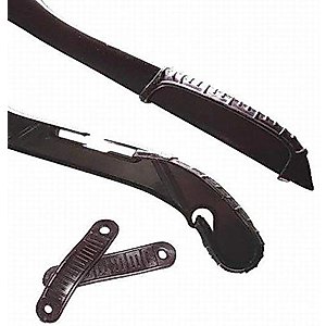 Black Rubber Non-Slip Hanger Strips, Pack of (100)