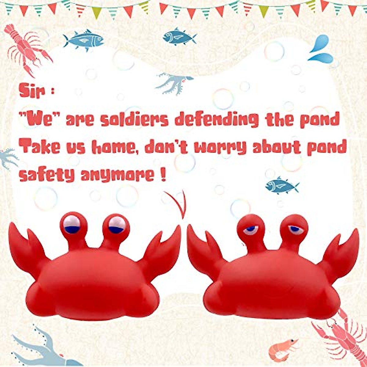 XY-WQ Floating Pool Thermometer, Large Size Easy Read for Water Temperature with String for Outdoor and Indoor Swimming Pools and Spas (Crab)