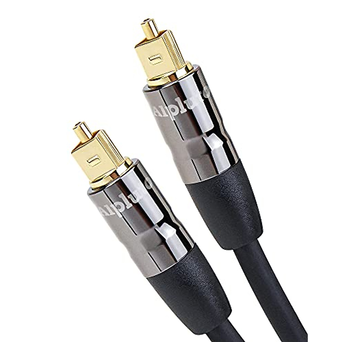 Alpluto Optical Audio Cable (20ft) Digital Fiber Optic Toslink Cables Male to Male 24K Gold Plated Cord Optical Cables for Home Theater, Sound Bar, Playstation, Xbox - Pro Series, TV and More