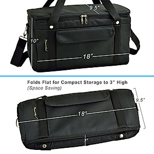 Picnic at Ascot 42 Can Capacity Semi Rigid Collapsible Leakproof Cooler- Designed & Quality Approved in the USA