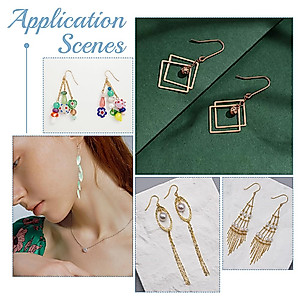 UNICRAFTALE 300pcs 15mm Long Stainless Steel Ear Wire Hooks Metal Hypoallergenic French Earring Hooks with Horizontal Loops Dangle Earrings Wire for Earring Jewelry Making Findings