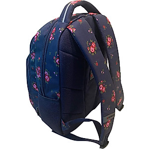 Wenger Upload Backpack With 16" Laptop Pocket And Tablet Pocket, Navy Floral Print