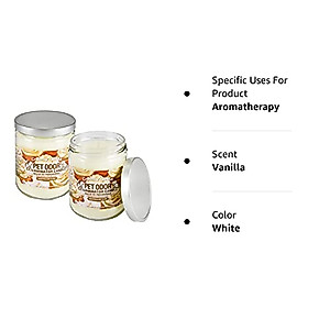 Specialty Pet Products Odor Exterminator Candle, Creamy Vanilla, 13 Ounce Jar (Pack of 2)