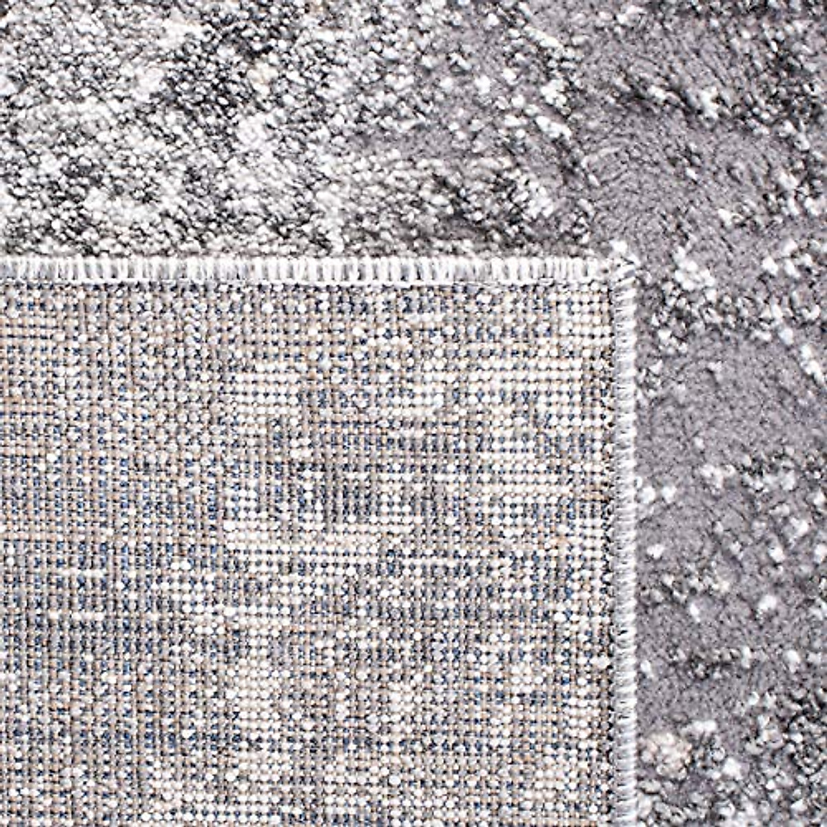 SAFAVIEH Aston Collection 5'3" x 7'7" Light Grey/Grey ASN715F Modern Abstract Non-Shedding Living Room Bedroom Dining Home Office Area Rug