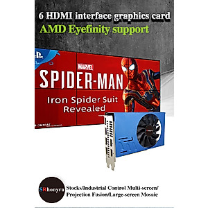 SRhonyra Radeon R7 350 HD7750 4GB Graphics Card GDDR5 6HDMI Graphics Video Card GPU PCI-Express 128-Bit Placa De Video