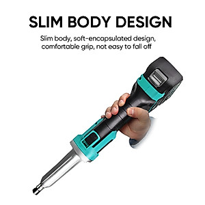 YIDEBAO 20V Max Die Grinder Heavy Duty Straight Grinder Tool Set with 4.0Ah Battery Charger and Wrench