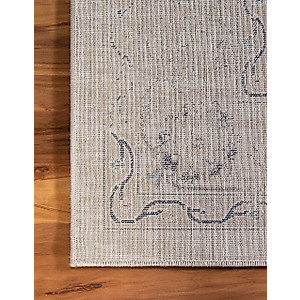 Unique Loom Oslo Collection Area Rug - Osterbro (10' x 13' 1" Rectangle, Beige/ Light Brown)