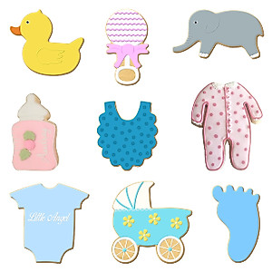 Foose Cookie Cutters 9 Piece Baby Shower Set, Made in USA