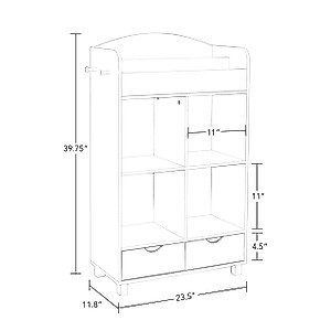 RiverRidge Home RiverRidge Storage Cabinet, White with Taupe Bins