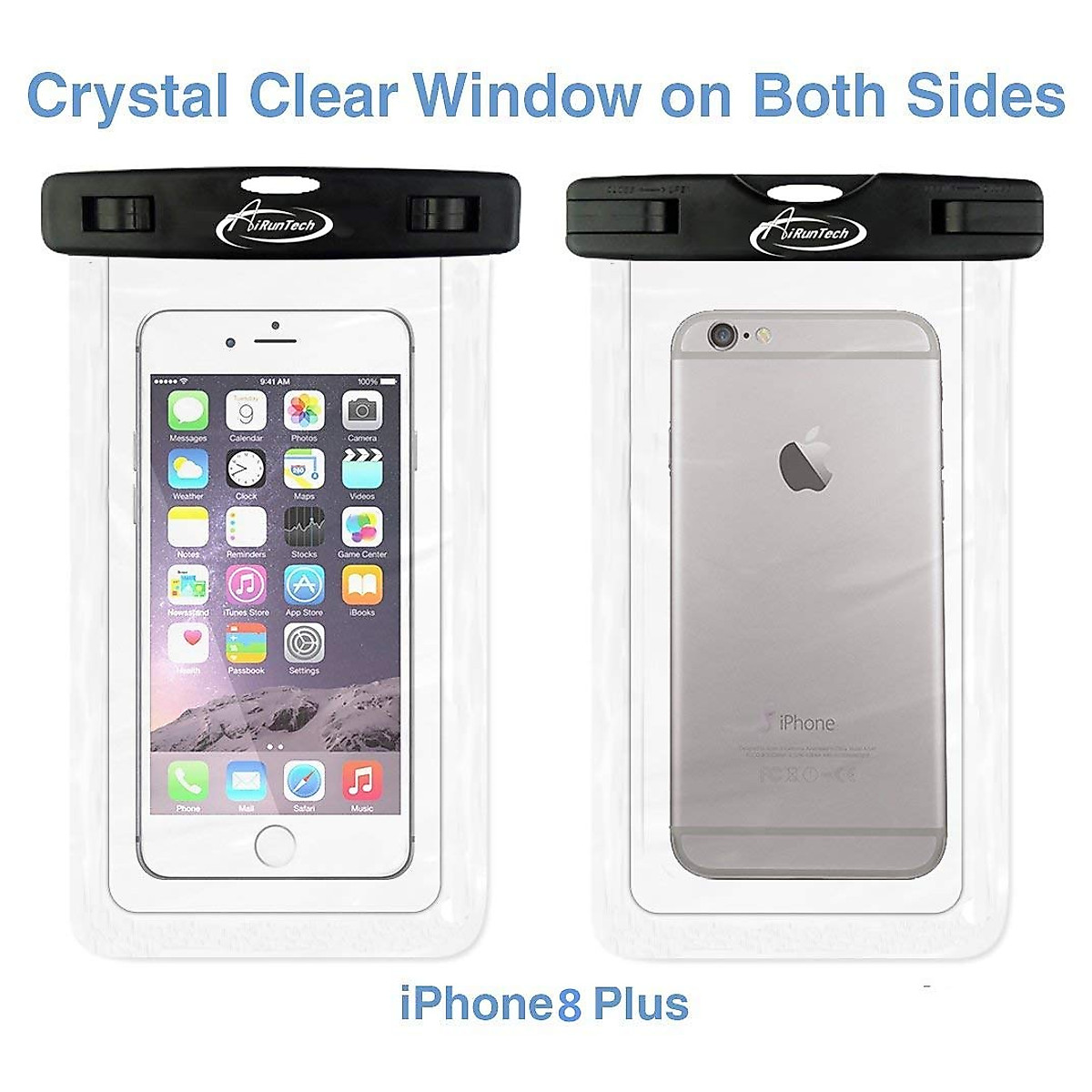 AiRunTech Waterproof Phone Pouch, Waterproof Cell Phone Dry Bag Compatible for iPhone 14 13 12 Pro Max Plus Cellphone Up to 7.0'' Large Waterproof Phone Case -3Pack REGULAR SETS