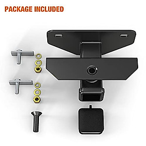 Sulythw Class 3 Rear Trailer Hitch Receiver for Dodge Ram, 2 Inch Towing Hitch Receiver with Cover Kit for 2003-2018 Dodge Ram 1500&2003-2013 Ram 2500/3500 & 2019-2021 Ram 1500 Classic
