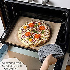 Comfylife 120 x Parchment Paper Sheets - No Curl, No Tear, No Burn Baking Paper (16 x 12 inch) – Precut Parchment Paper For Baking – No Chemical Unbleached Parchment Paper – Cookie Paper Baking Sheets