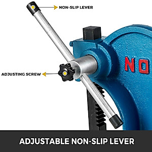 BestEquip Manual Arbor Press 1 Ton, Heavy Duty Arbor Press with 4-5/8 Inch Maximum Height, Manual Desktop Arbor Press Cast Iron Material, for Riveting Punching Holes