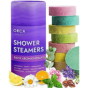 Shower Steamers (8 Scents) Includes Eucalyptus Shower Bombs, Shower Steamers Aromatherapy Shower Steamer, Shower Bombs Aromatherapy, Shower Bomb Menthol, Shower Steamers for Women & Men Shower Tablets