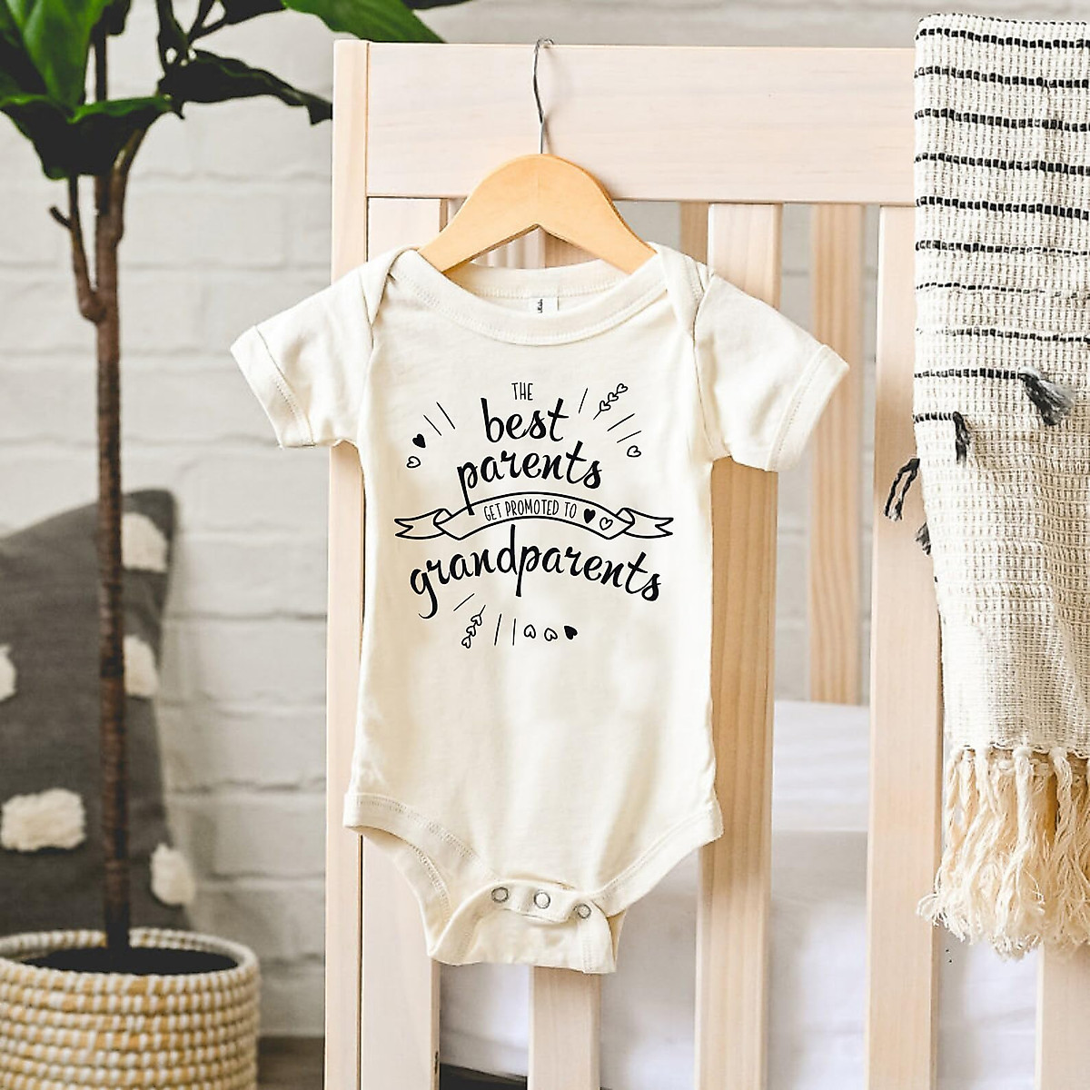 Pregnancy Announcement for Grandparents to be Gift | Promoted to Grandma baby bodysuit | Baby Coming Soon Reveal Idea