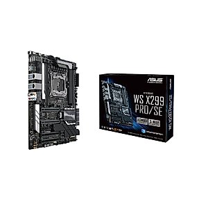 ASUS WS X299 PRO/SE 2066 Intel X299 DDR4 S-ATA 600 ATX Workstation Socket - Black