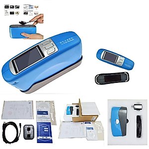 VTSYIQI Micro Aperture Gloss Meter 60 Degree Small Aperture Glossmeter for Paint Ink Test with Measuring Aperture 2 * 3mm Test Range 0 to 600GU Repeatability 0.2% GU