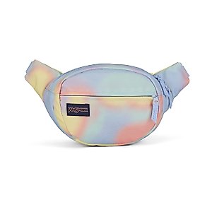 JanSport Fifth Avenue Fanny Pack Crossbody Bags for Women, Men - Stylish, Durable Waist Bag with Adjustable Belt, Main Zippered Pocket, Quick Stash Pocket - Travel Essentials - Mood Map