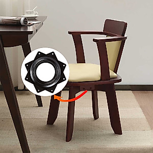 Lazy Susan Square Turntable Bearings 2Pack 6Inch Steel Rotating Bearing Swivel Plate Lazy Susan Hardware Base Parts Kit for Serving Trays Kitchen Cabinet Craft Project (6 Inch, 2)