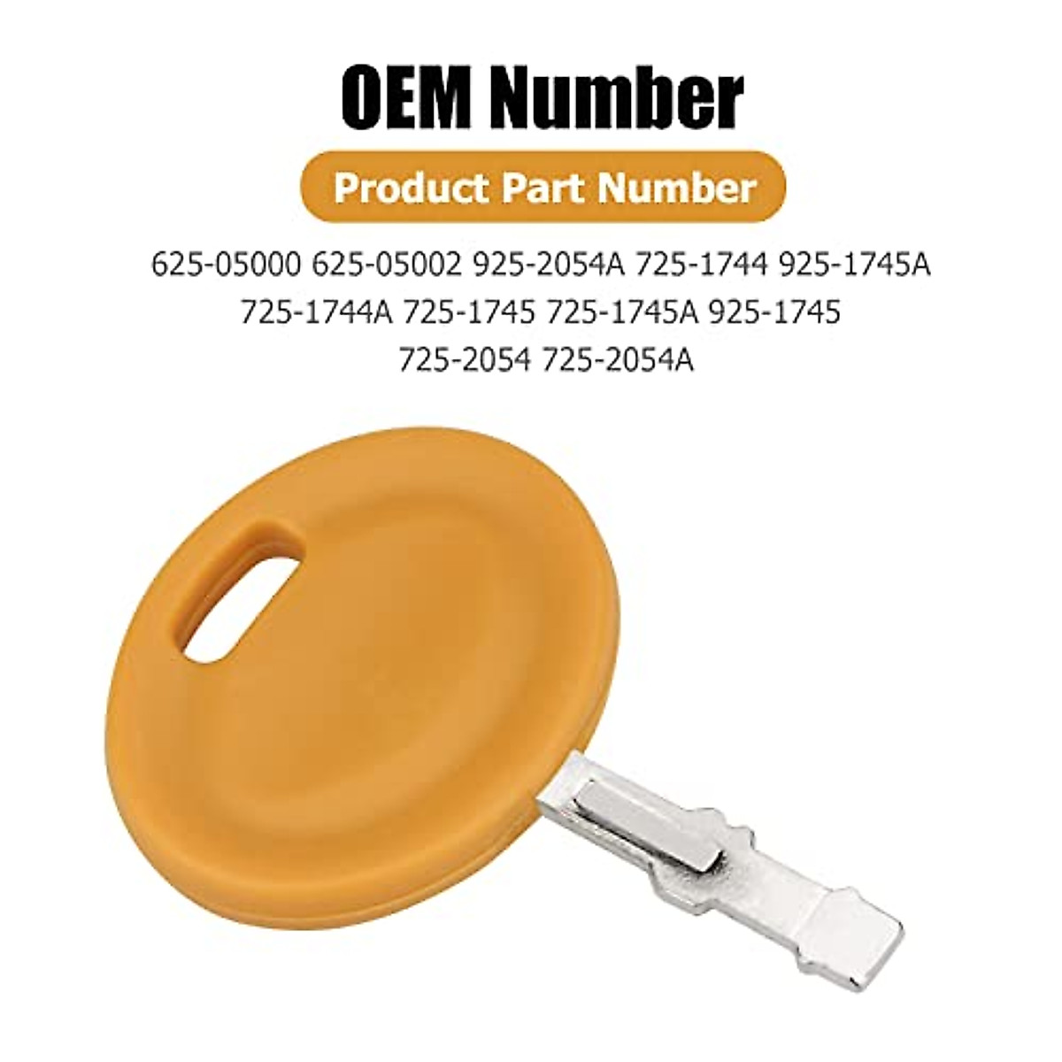 Key Replacement for Cub Cadet XT1 ZT1 LT LTX Troy Bilt Lawn Mower Craftsman MTD Riding Mower Replace 925-2054A 925-1745A 625-05000 625-05002, 4-Pack