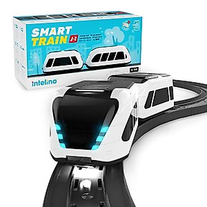 intelino Smart Train Starter Set: Award-Winning Robot Toy Train; App-Based + Screen-Free Drive Modes; 3 Free Apps for Playing and Learning; Programmable with Color Tiles, Scratch & Python; for Ages 3+