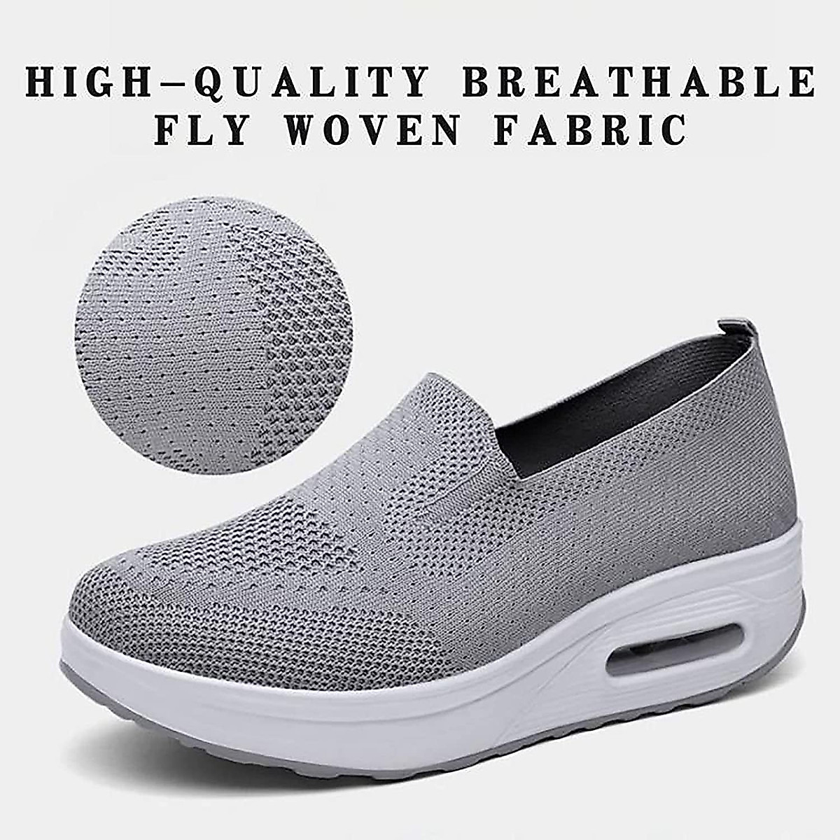 Women‘s Orthopedic Sneakers,Diabetic Shoes for Women,Orthopedic Shoes for Women,Womens Air Cushion Slip-On Walking Shoes,Women‘s Orthopedic Walking Shoes,Breathable Comfortable (White, numeric_7)