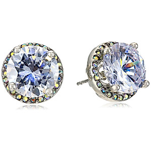 Betsey Johnson Crystal Stud Medium Earrings