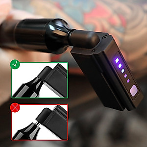 Solong Tattoo Pen Kit Rotary Tattoo Gun Machine with Wireless Tattoo Power Supply 50Pcs Cartridge Tattoo Needles EM128KITPRD50-1-US