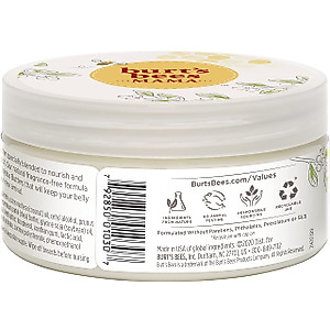 Burt's Bees Mama Belly Butter Skin Care, Pregnancy Lotion & Stretch Mark Cream, with Shea Butter and Vitamin E, 99% Natural, 6.5 Ounce