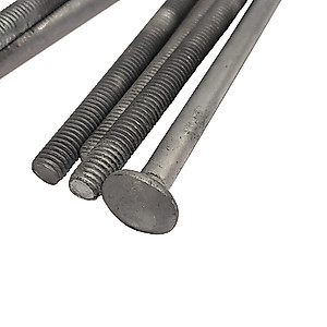 3/8" - 16 x 12 Carriage Bolt | Round Head | Hot Dip Galvanized | 35pcs Box