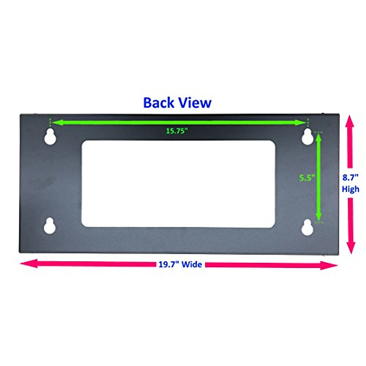 KENUCO 19 Inch Steel Vertical Rack and Wall Mountable Server Rack Mount (Black-3U)