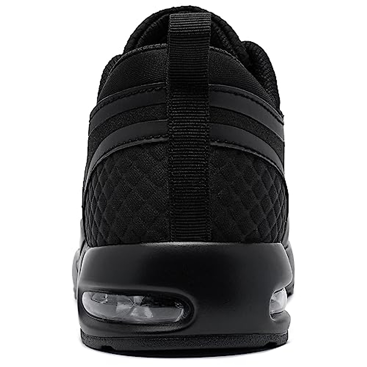 LARNMERN Steel Toe Shoes for Men Lightweight Safety Shoes Work Air Cushion Construction Zapatos Punta de Acero para Hombres(12,Deep Black)