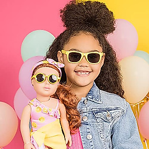 ADORA Amazon Exclusive Amazing Girls Collection, 18” Realistic Doll with Changeable Outfit and Movable Soft Body, Birthday Gift for Kids and Toddlers Ages 6+ - Sasha in Citrus Sweet