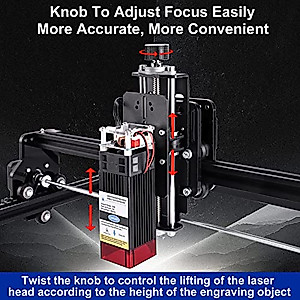 4240 Laser Engraver, 20W Laser Engraving Cutting Machine, Laser Machine 5W Output Power, Laser Cutter for Metal and Wood with 16.5”x15.75” Large Engraving Cutting Area (420x400mm)