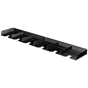 Spectrum Noir 6PC Universal Ink Pad Storage Unit Tray Stackable and Customisable Holder & Organiser, Black Pack of 6