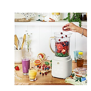 Generic Beautiful PowerExact Blender System Touch Activated 3 speeds & 4 pre-set Settings Performance With On The Go 20 oz Cup (White), 50 ml