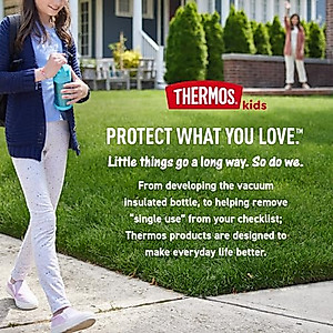 THERMOS FUNTAINER 16 Ounce Stainless Steel Vacuum Insulated Food Jar with Spoon, Purple Mirage