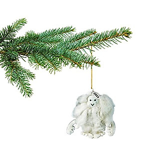 Yeti Christmas Ornament, Sasquatch, Big Foot - Felt Ornaments 2023 - Fair Trade, Hand Felted Made in Nepal - Comes in an Organza Bag so It's Ready for Giving