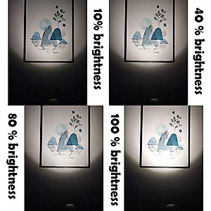 LED Spotlight, Battery Operated Lights with Remote Control, Dimmable Mini Accent Lighting for Picture Closet Artwork (Black)…