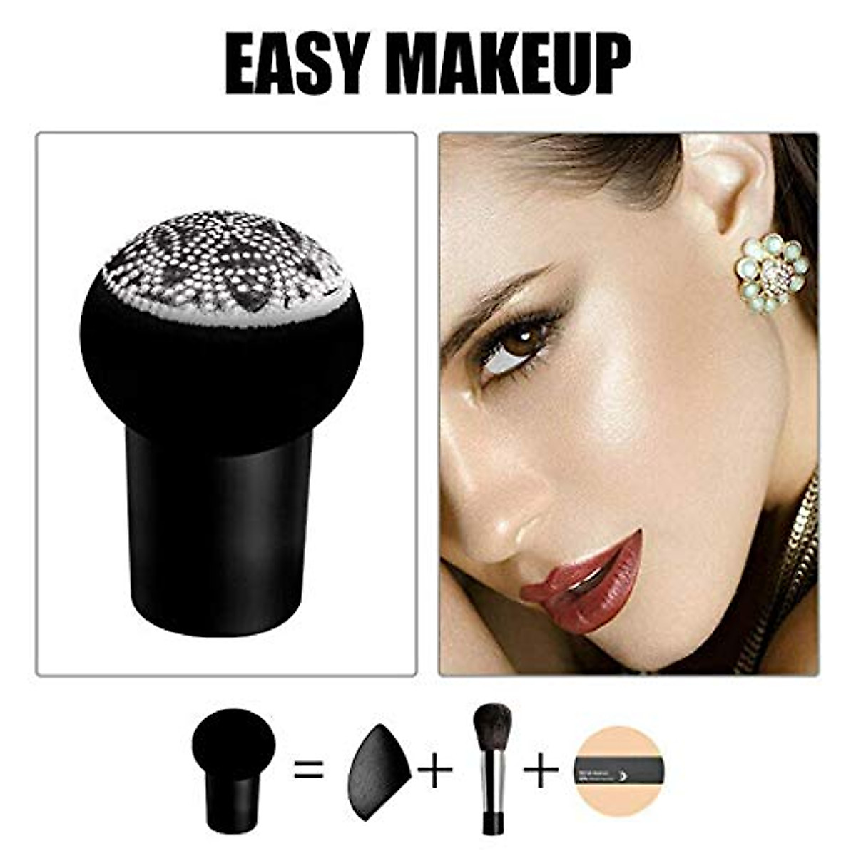 firstfly Mushroom Air Cushion CC Cream Moisturizing Concealer Makeup Base Primer Liquid Foundation